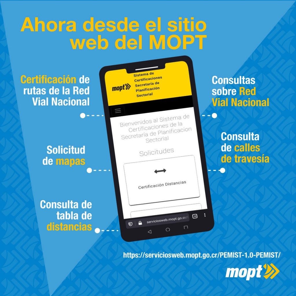 MOPT habilita sistema en línea para que personas puedan acceder a ...